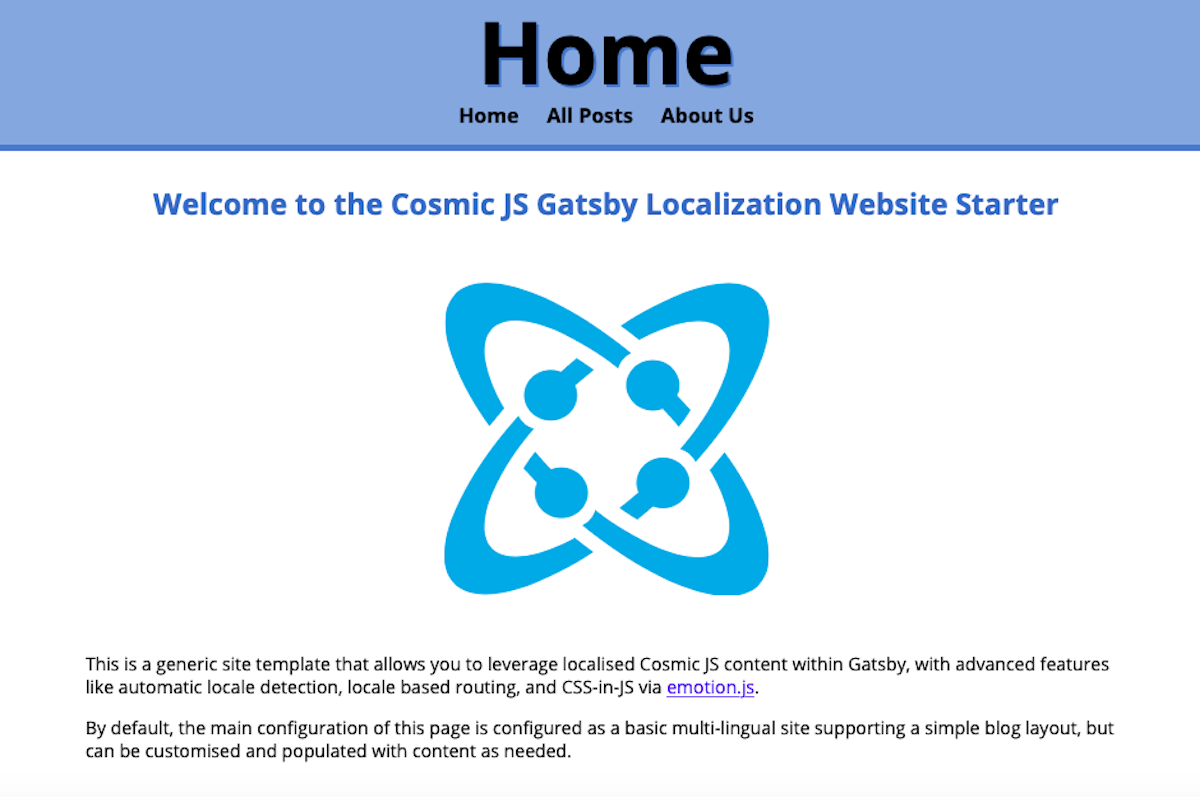 GitHub - cosmicjs/gatsby-localization-app-starter: A Gatsby localization website powered by ...